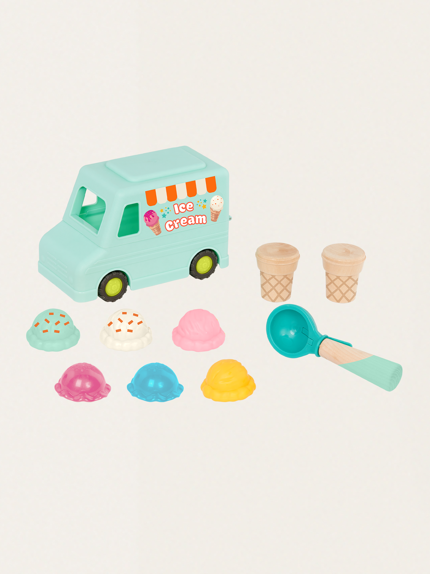 Sweet Scoops Ice Cream Truck with Magnetic Ice Cream Scoop – Kokosek