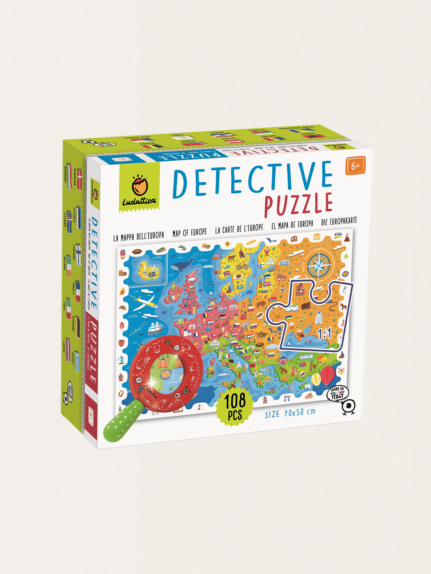 Puzzle - gra detektywistyczna - Mapa Europy – Kokosek